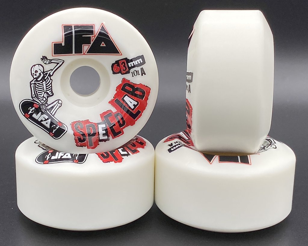 Speedlab - JFA 63mm 101a WHITE Skateboard Wheels