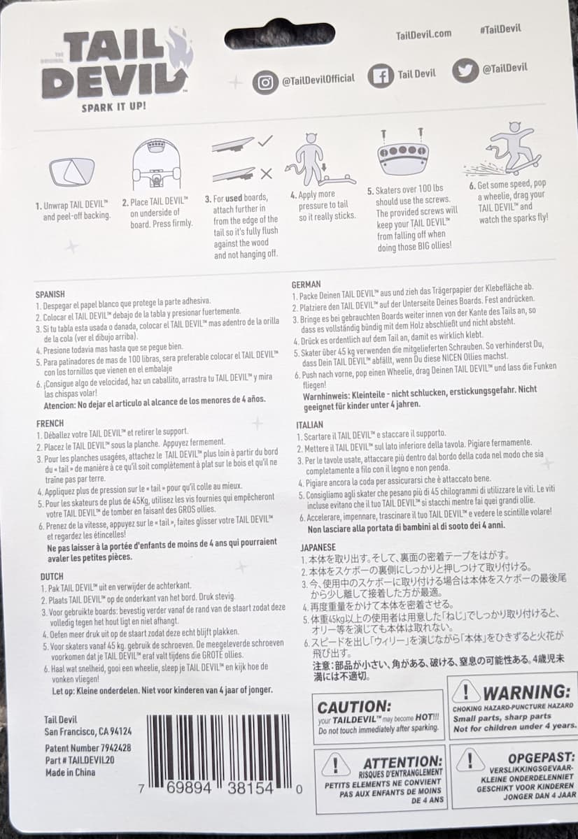 Tail Devil - Original. Spark it up!