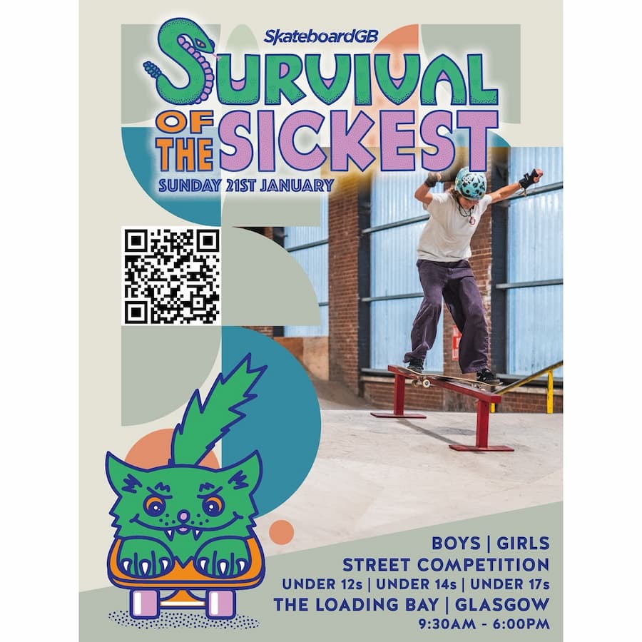Survival of the Sickest - Scotland Jan. 21st Info - Concrete Disciples Skatepark Locator and ...