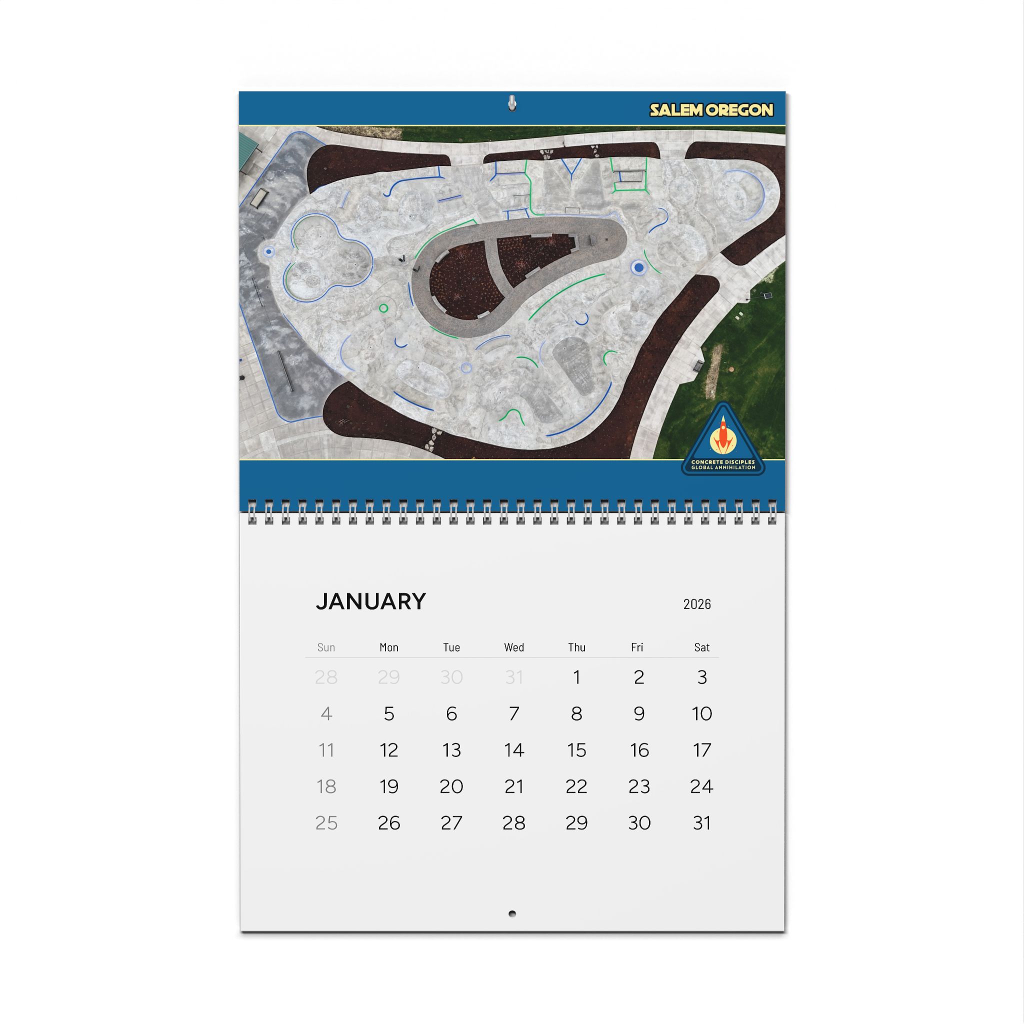 Concrete Disciples - Oregon Skateparks Wall Calendar for 2026 ...