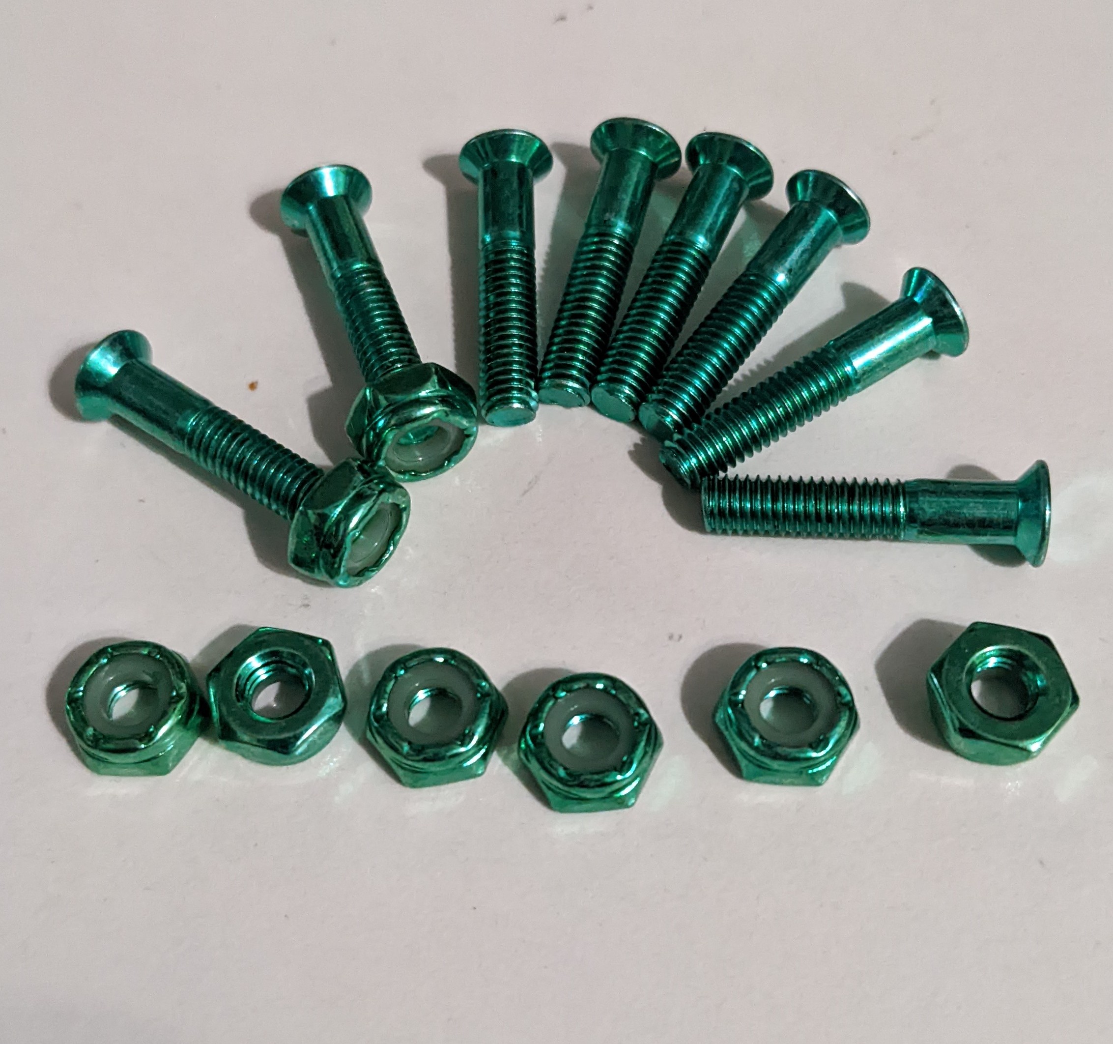 Standard 1 inch Phillips Deck Mounting Hardware Anodized Green ...