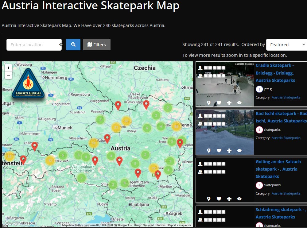 Denmark Interactive Skatepark Map - Concrete Disciples Skatepark ...